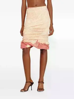 DIESEL® Floral Print Ruffled Skirt