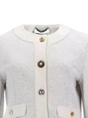 Moschino Patch-pocket Cardigan - Grey