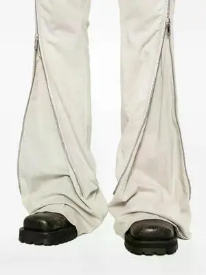 Rick Owens Side Zip Five Pocket Jeans - Neutrals