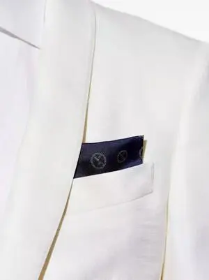 Giorgio Armani Patterned Silk Pocket Square