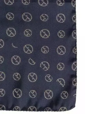 Giorgio Armani Patterned Silk Pocket Square