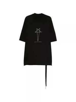 Rick Owens Star-print Crew-neck T-shirt