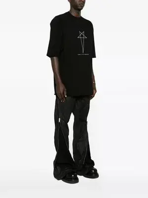 Rick Owens Star-print Crew-neck T-shirt