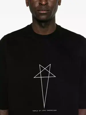 Rick Owens Star-print Crew-neck T-shirt