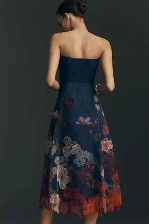 Maeve Floral Chiffon Midi Dress