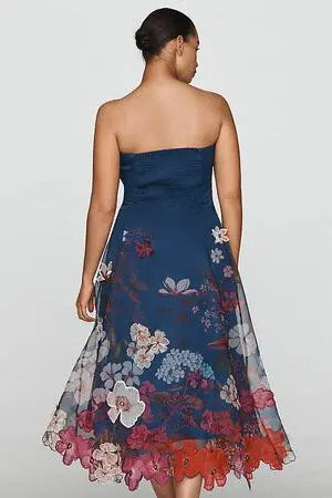 Maeve Floral Chiffon Midi Dress