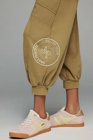 DAILY PRACTICE Capri Drawstring Sweatpants - Green