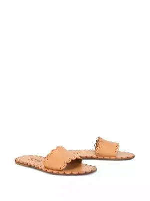 Red Valentino Scalloped-trim Sandals