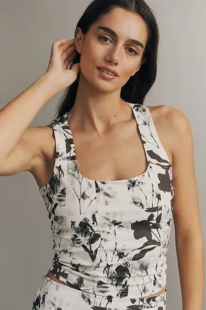 DAILY PRACTICE Waypoint Square-neck Tank Top - Grey