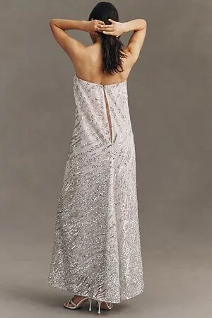 HELSI Margot Strapless Sequin Maxi Dress