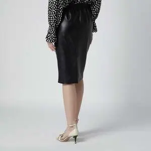 Chloé Pencil Skirt In Plongé Nappa Leather