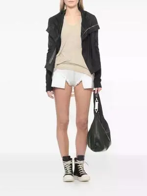 Rick Owens Temple Hiked T V-neck T-shirt - Neutrals