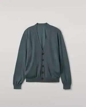 Johnstons Of Elgin Forsyth Superfine Cashmere Cardigan - Blue