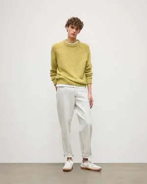 Johnstons Of Elgin Fyfe Cashmere Jumper - Yellow