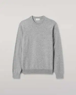Johnstons Of Elgin Classic Cashmere Crew Jumper - Grey
