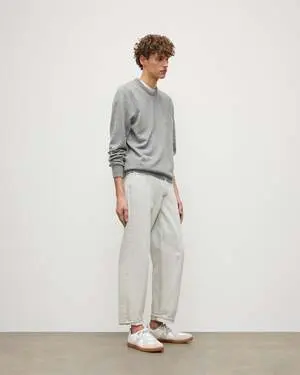 Johnstons Of Elgin Classic Cashmere Crew Jumper - Grey