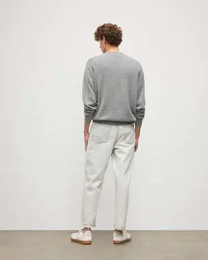 Johnstons Of Elgin Classic Cashmere Crew Jumper - Grey