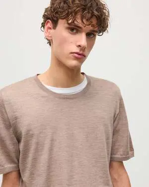 Johnstons Of Elgin Boyd Light Superfine Cashmere T-shirt - Brown