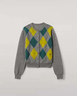 Johnstons Of Elgin Clan Argyle Cashmere Cardigan