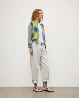 Johnstons Of Elgin Clan Argyle Cashmere Cardigan