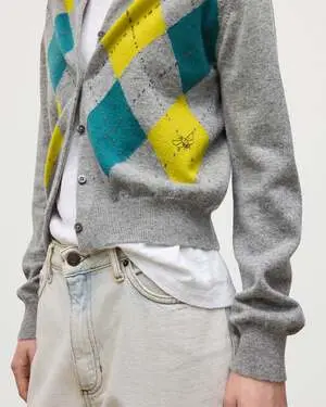 Johnstons Of Elgin Clan Argyle Cashmere Cardigan