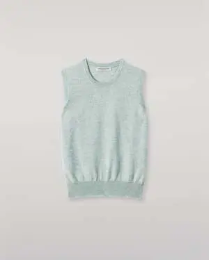 Johnstons Of Elgin Iris Light Classic Cashmere Tank - Green
