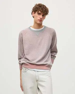 Johnstons Of Elgin Cashmere Blend Sweatshirt - Orange