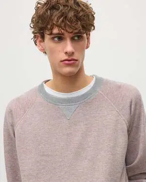 Johnstons Of Elgin Cashmere Blend Sweatshirt - Orange