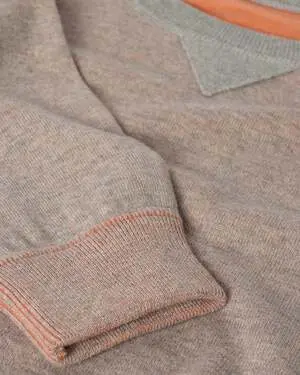 Johnstons Of Elgin Cashmere Blend Sweatshirt - Orange