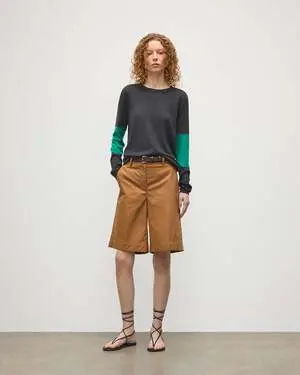 Johnstons Of Elgin Euna & Green Superfine Cashmere T-shirt - Grey