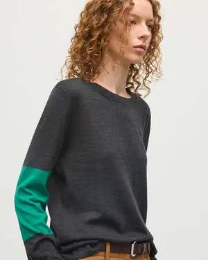 Johnstons Of Elgin Euna & Green Superfine Cashmere T-shirt - Grey