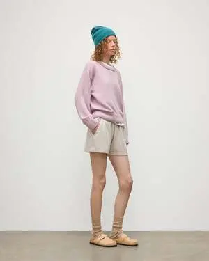 Johnstons Of Elgin Stella Light Cashmere Sweatshirt - Pink
