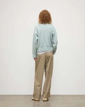 Johnstons Of Elgin Stella Light Cashmere Sweatshirt - Green