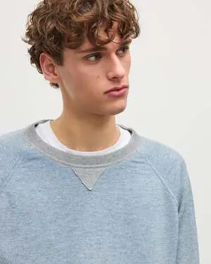 Johnstons Of Elgin Beach Cashmere Sweatshirt - Blue