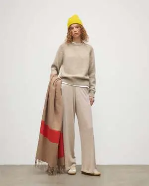 Johnstons Of Elgin Cashmere & Cotton Jumper - Natural