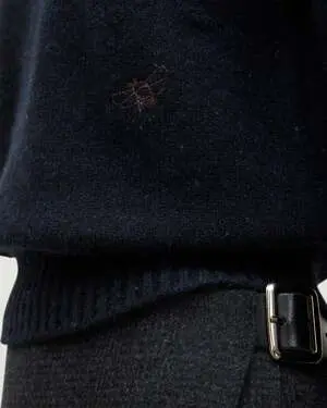 Johnstons Of Elgin Cairn Donegal Cashmere Jumper - Blue