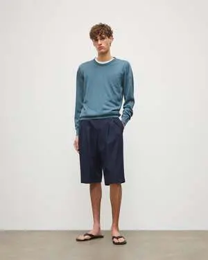 Johnstons Of Elgin Fin Superfine Cashmere Jumper - Blue