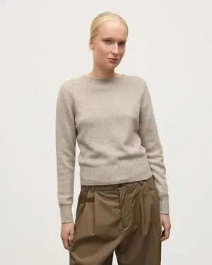 Johnstons Of Elgin Cairn Cashmere Jumper - Grey