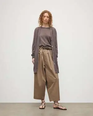 Johnstons Of Elgin Elise Long Superfine Cashmere Cardigan - Brown