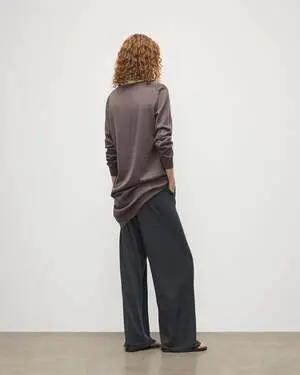Johnstons Of Elgin Elise Long Superfine Cashmere Jumper - Brown