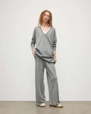 Johnstons Of Elgin Elise Long Superfine Cashmere Jumper - Grey