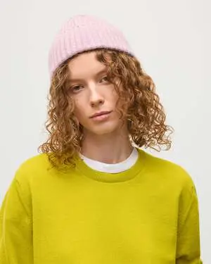 Johnstons Of Elgin Lunan Classic Crew Jumper - Yellow