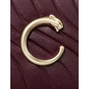 CARTIER Panthère C De Simple Leather Card Holder - Grape