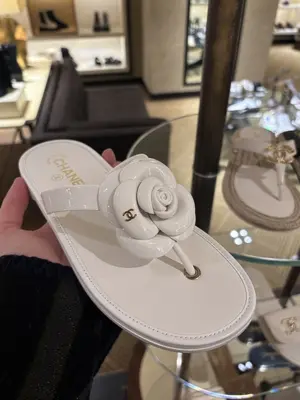 Chanel Thong Sandal - White