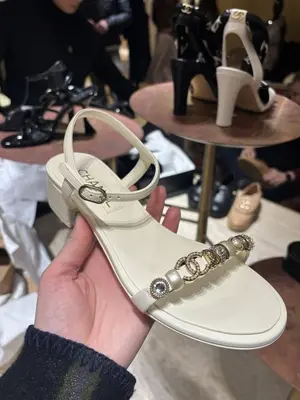 Chanel Sandal With Charms - White