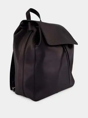 TOM FORD Grain Leather Flap Backpack