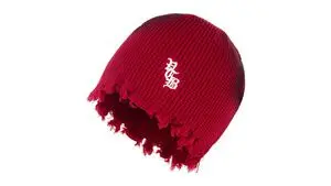 VERTABRAE Logo Beanie - Crimson