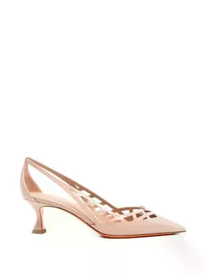 Santoni Cut-out Pointed-toe Pumps