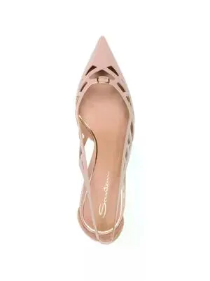 Santoni Cut-out Pointed-toe Pumps