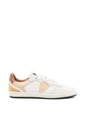 Philippe Model Suede Panelled Sneakers - Neutrals